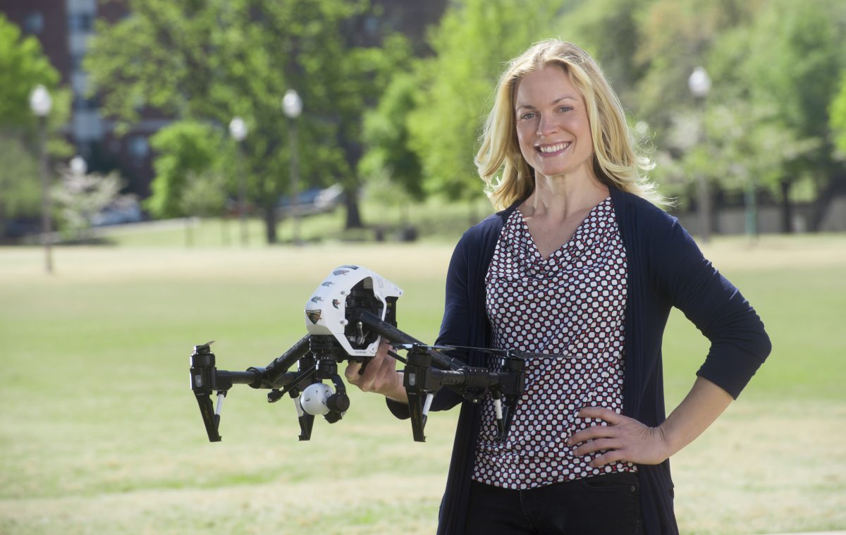 UAB students' research work takes flight with drone technology
